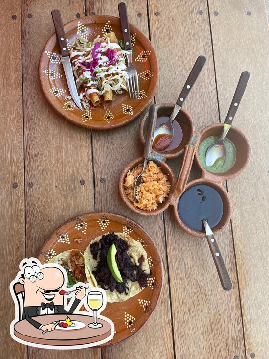 Menu at La Vegan Taquería restaurant, Tulum