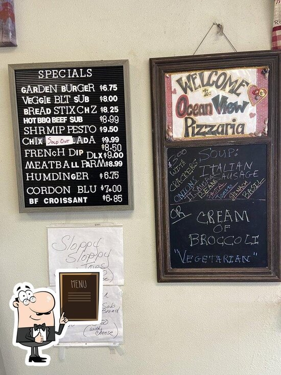 Menu at Ocean View Pizzaria pizzeria, Ocean View, Lotus Blossom Ln
