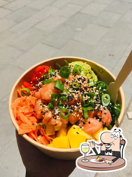 Carta del restaurante Poke Moana, Barcelona