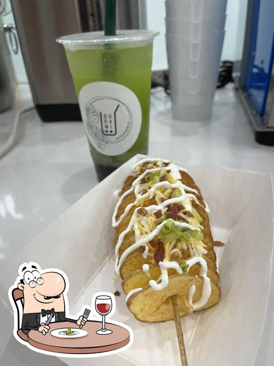 Menu at Boba Mi cafe, McDonough