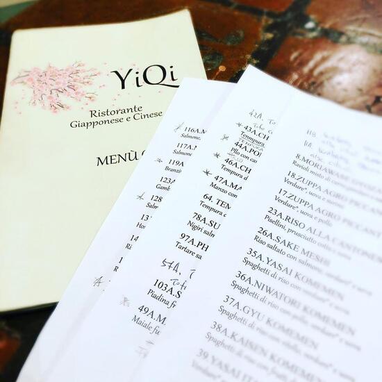Menu da Sushi YiQi ristorante, San Pietro Capofiume