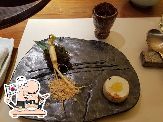 Menu at Dadam restaurant, Seoul, 445 Dosan-daero