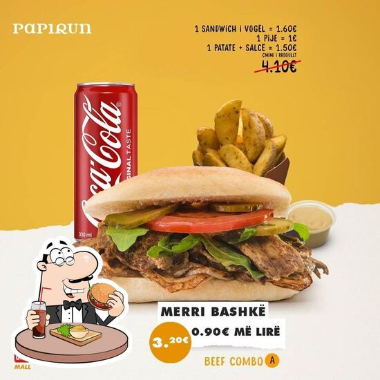 Papirun restaurant, Pristina, Johan V. Hahn - Menu du restaurant et ...