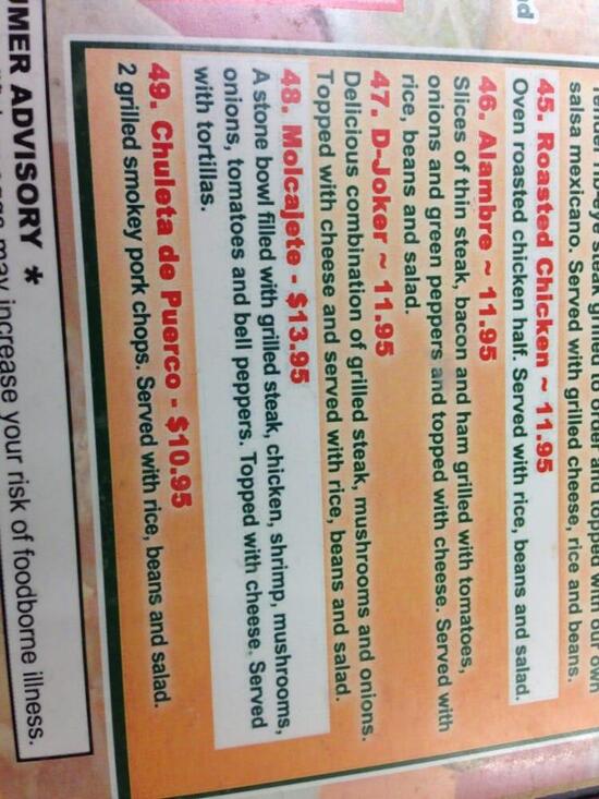 Menu at La Michoacana Mexican Market #3 restaurant, Columbus, 166 S ...