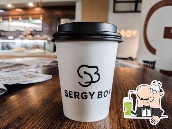 Menu at Sergy Boy cafe, Docklands