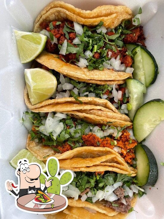 Menu at Mega Tacos restaurant, Indianapolis