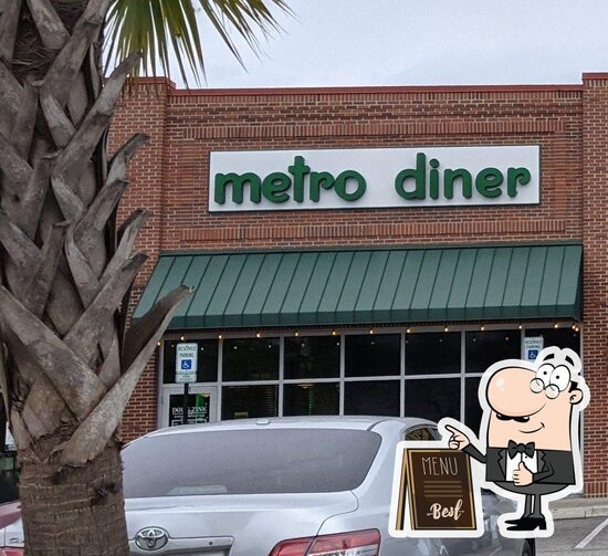 Menu at Metro Diner restaurant, Charleston