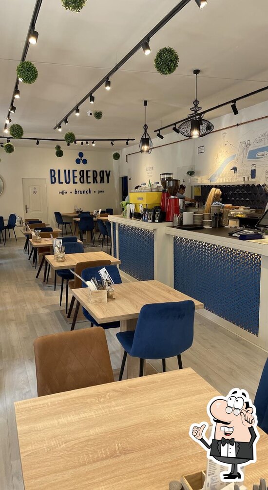 Menu at Blueberry Brunch restaurant, Budapest