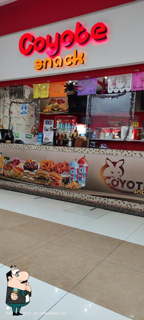 Menu at Coyote snack restaurant, Mexico City