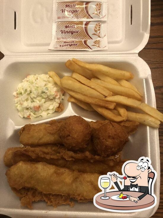 Menu at Captain D's fast food, Bossier City