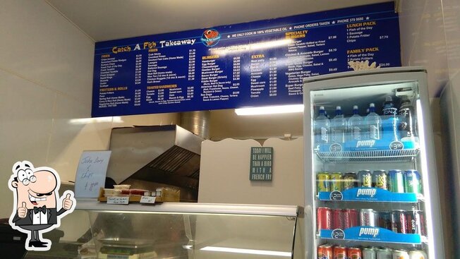 Menu at Catch a Fish Takeaway fast food, Auckland