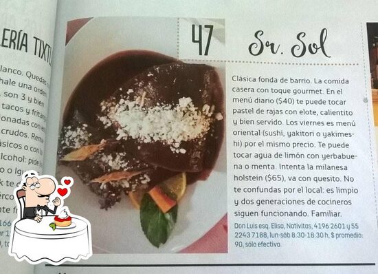 Sr. Sol restaurant, Mexico City - Restaurant reviews