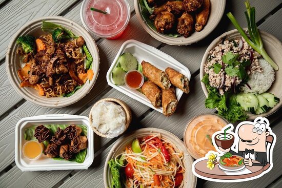 Menu at e-saan thai street food restaurant, Pensacola