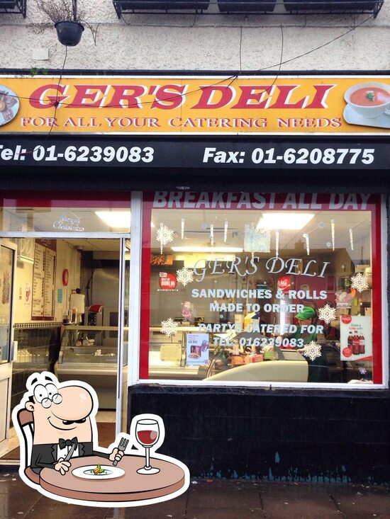 Menu at Ger's Deli, Dublin