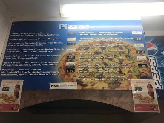Menu at Palmerston Takeaway pub & bar, Palmerston