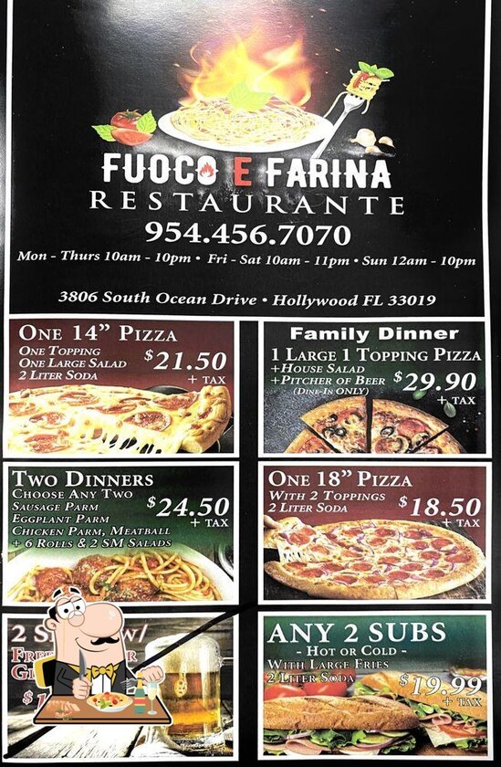 Fuoco e Farina Restaurante, Hollywood - Restaurant menu, prices and reviews